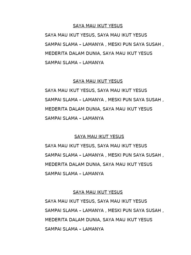 Komitmen Mengikuti Yesus Selamanya | PDF