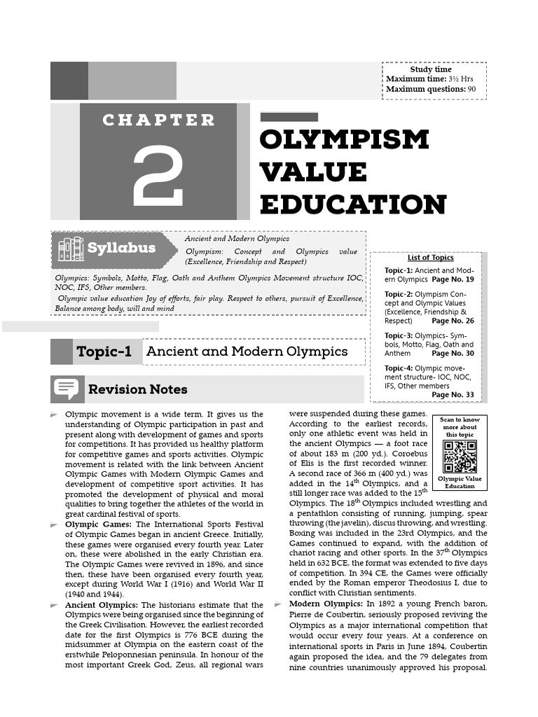 Ancient and Modern Olympics Overview | PDF | Olympic Games | Winter Olympic Games