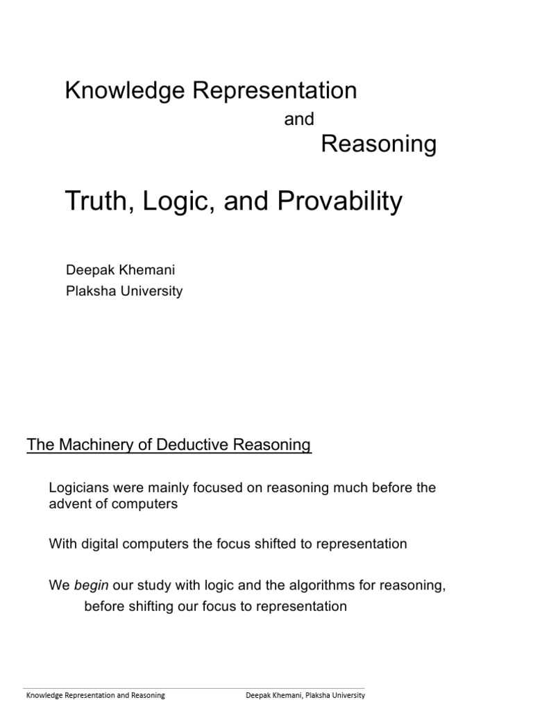 Truth Logic and Provability | PDF | Logic | Logical Consequence