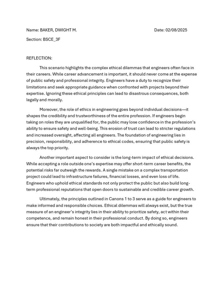 Baker Reflection | PDF