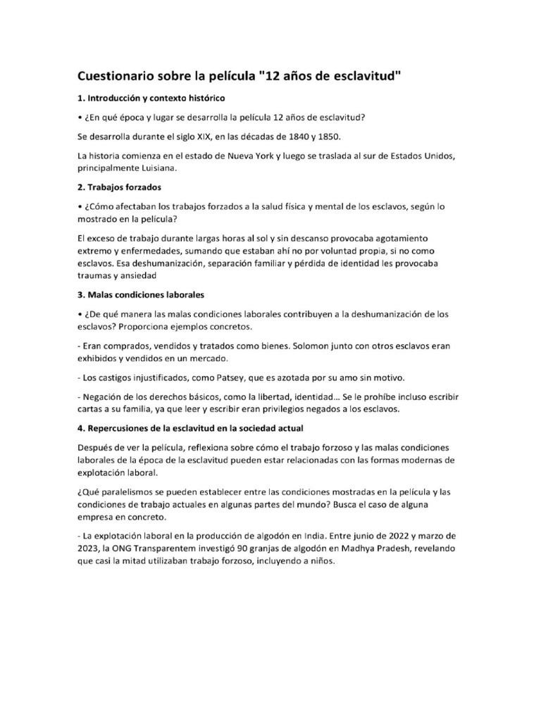 preguntas película | PDF