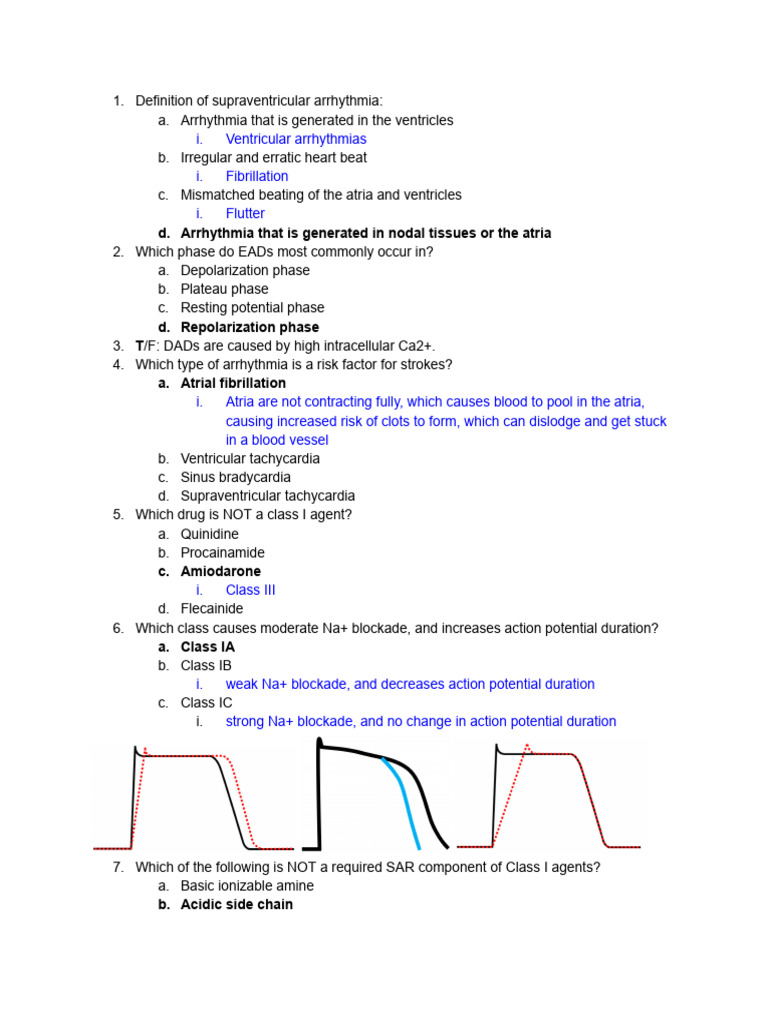 Arrhythmias Kahoot Questions - ANSWER KEY | PDF