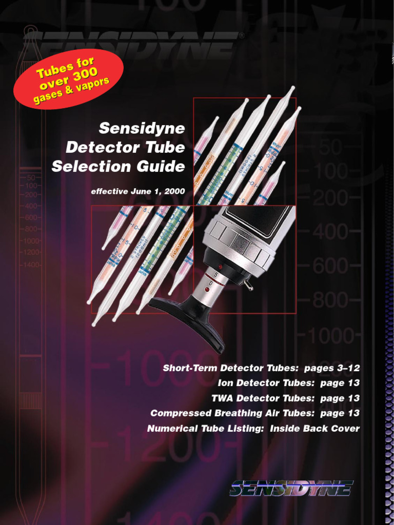 Sensidyne Detector Tube Guide | PDF | Ethylene | Ether