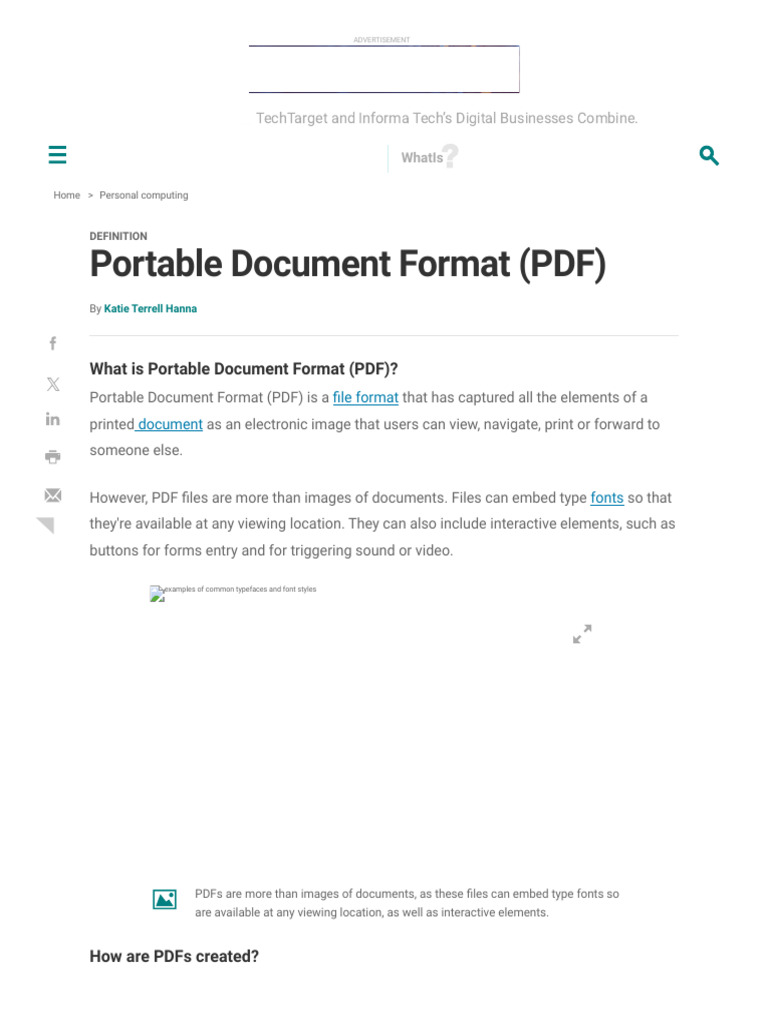 What Is Portable Document Format (PDF) | PDF | Computing | Software