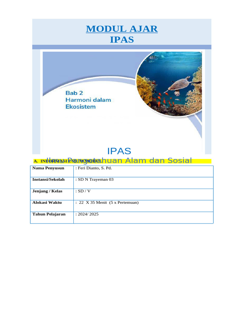 BAB 2 - MA IPAS Kls 5 | PDF