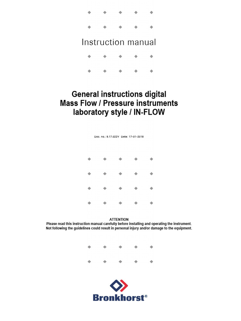 Manual General Instructions Digital Laboratory Style and IN FLOW | PDF ...