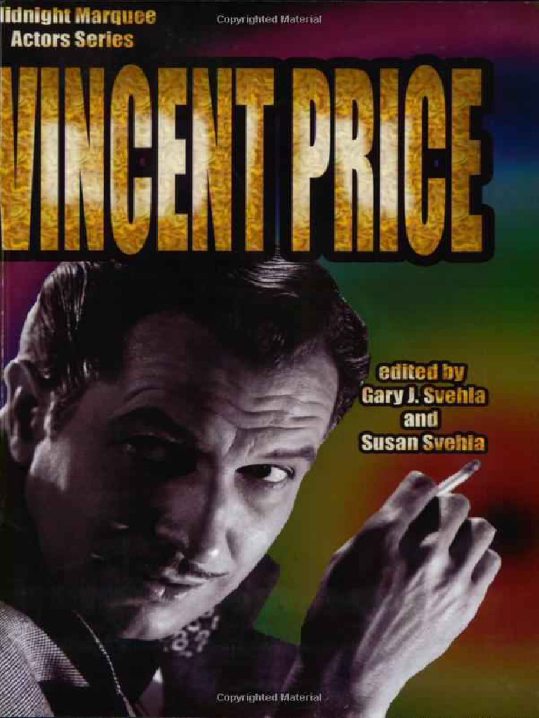 Vincent Price Midnight Marquee Actors Series | PDF