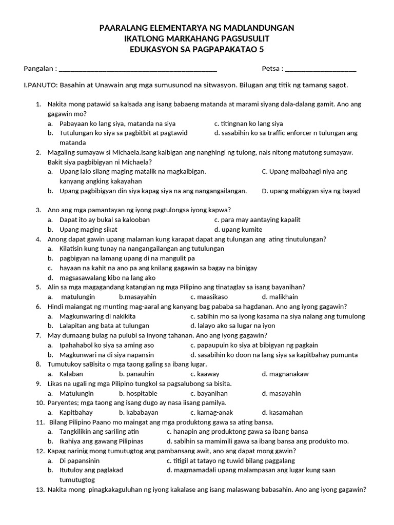 PT_ESP 5_Q3 (1) | PDF
