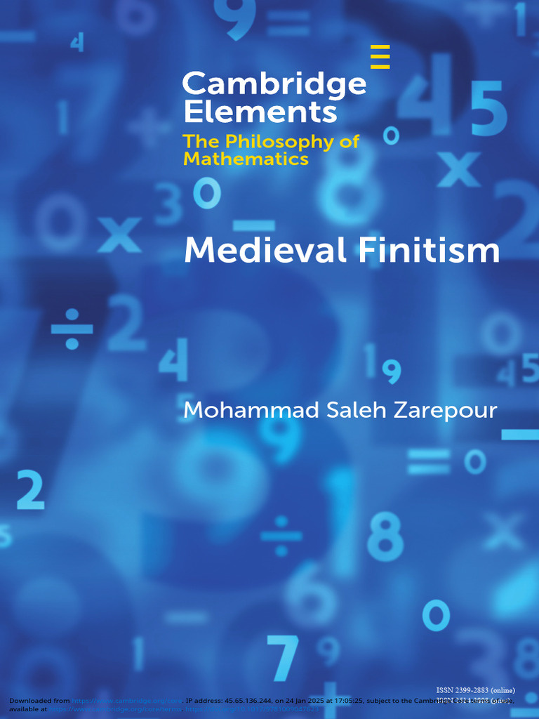 medieval_finitism | PDF | Infinity | Existence