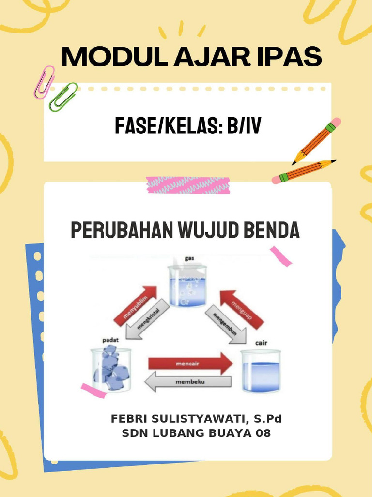 Modul Perubahan Wujud Zat Kelas IV | PDF