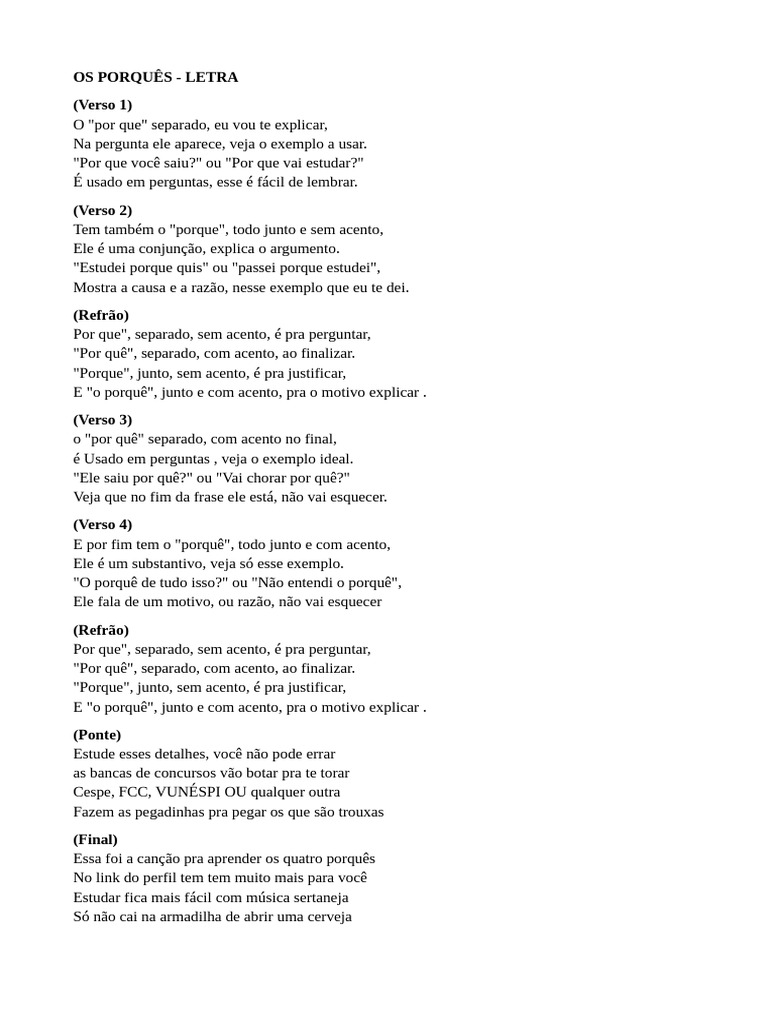 Uso Dos Porquês | PDF