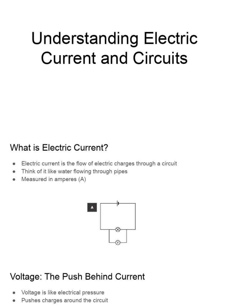 Understanding Electric Current and Circuits | PDF | Series And Parallel ...