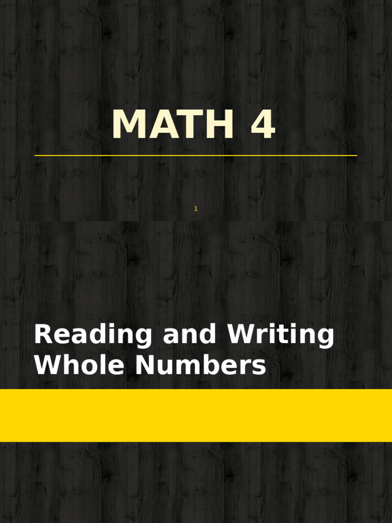Writing Whole Numbers in Forms | PDF