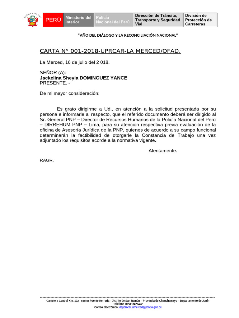Modelo de Carta | PDF