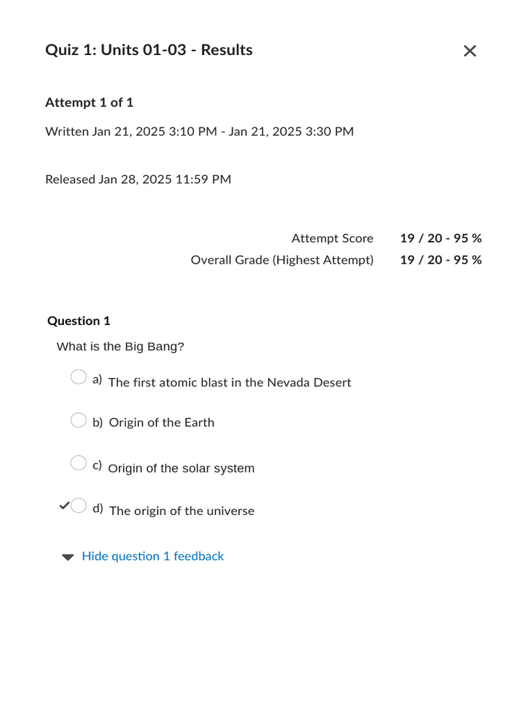 Discovering Planet Earth Quiz 1 | PDF | Earth | Planetary Core