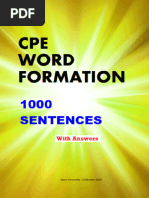 Word Formation c1 List | PDF