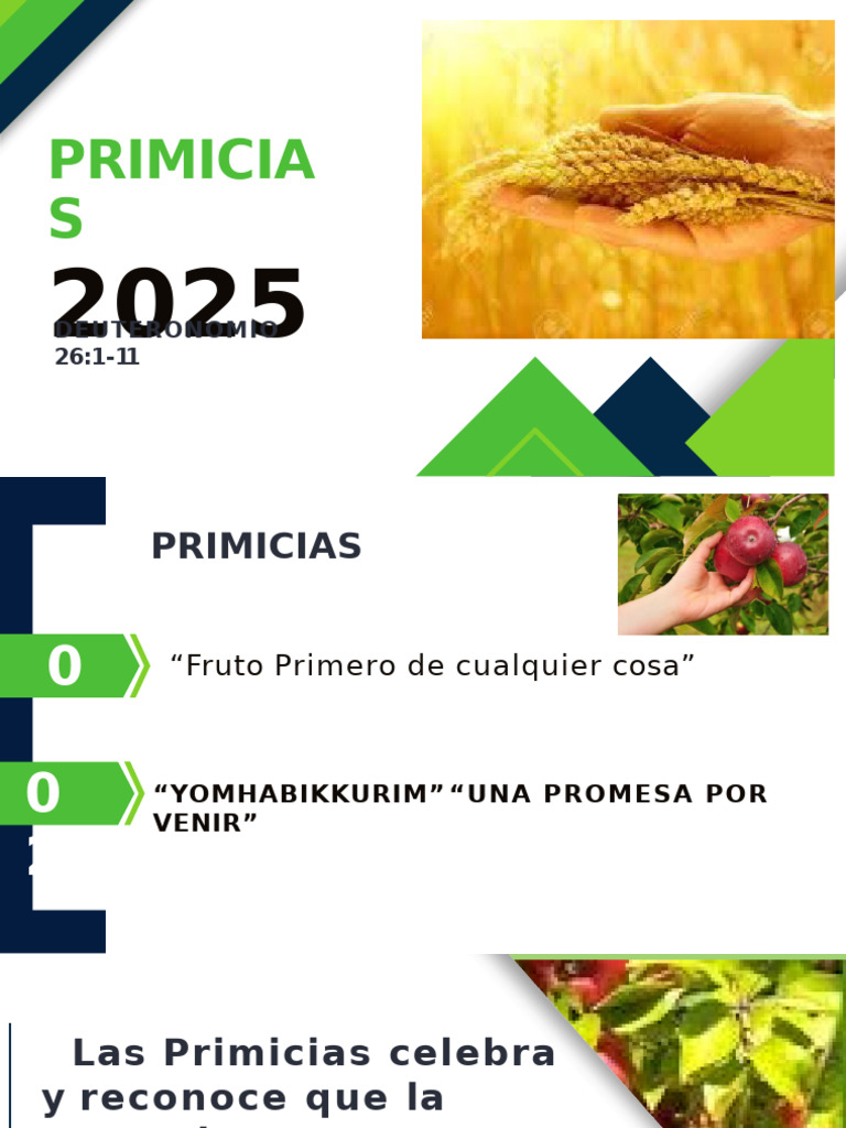 Importancia de las Primicias en la Fe | PDF