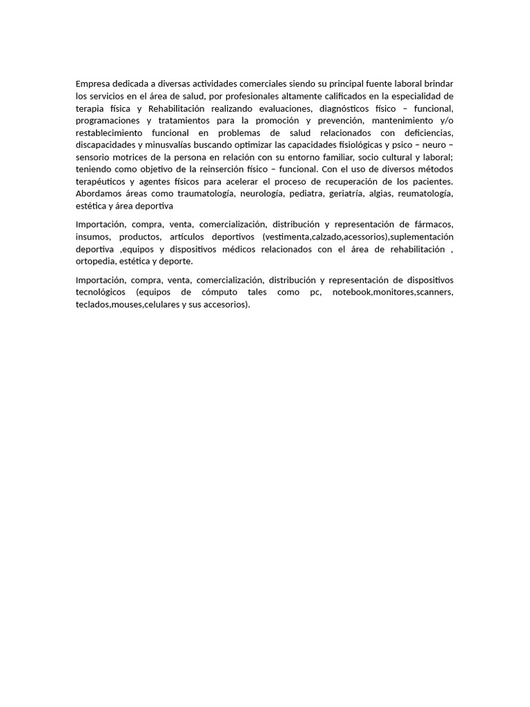 Therapy Power SAC | PDF