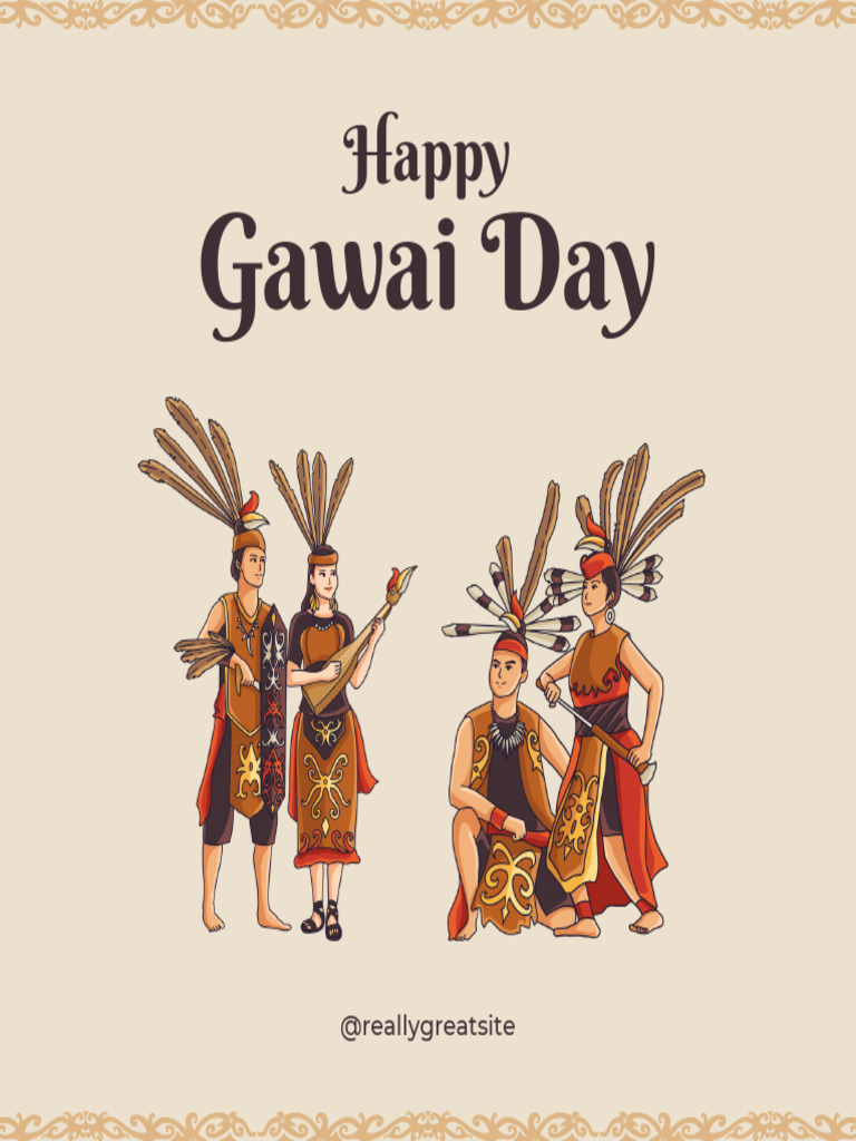 Illustrative Happy Gawai Day Instagram Post | PDF