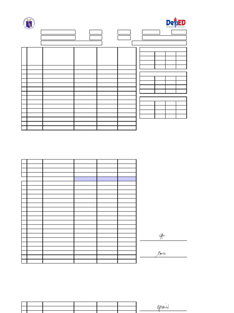 School Form 5A (SF 5A) - 1ST SEM | PDF