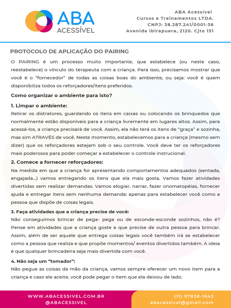 Protocolo de Pairing em ABA | PDF