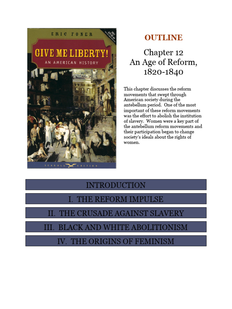 ch 12 notes not mine apush textbook | PDF | Abolitionism In The United ...