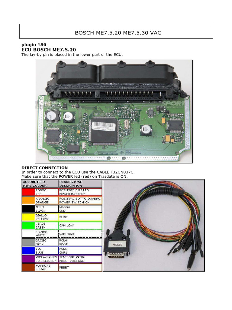 Bosch Me7.5.30 Vag | PDF