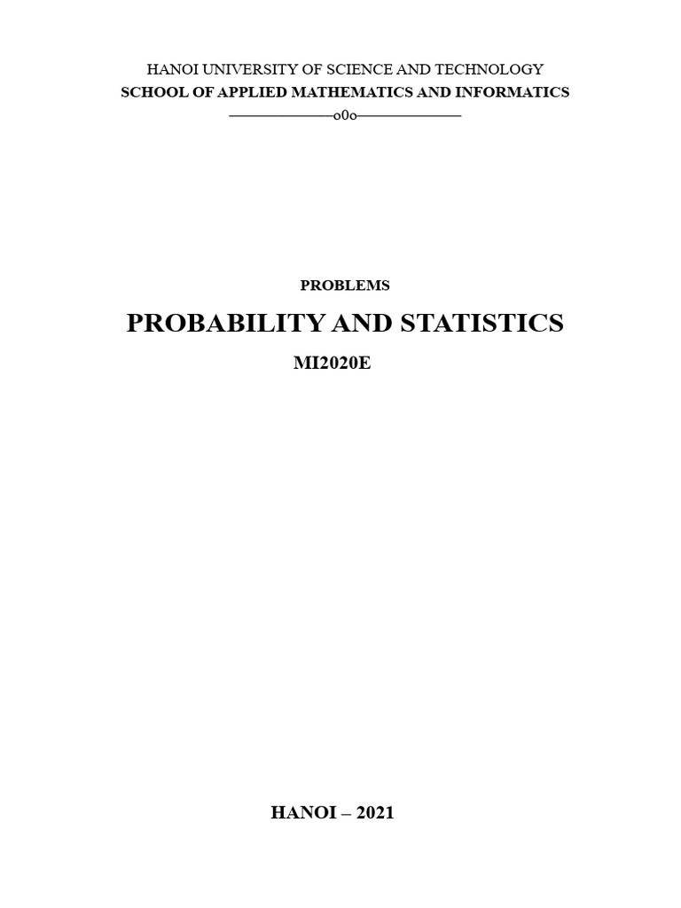 Problems of Probability and Statistics | PDF | Statistics | Probability ...