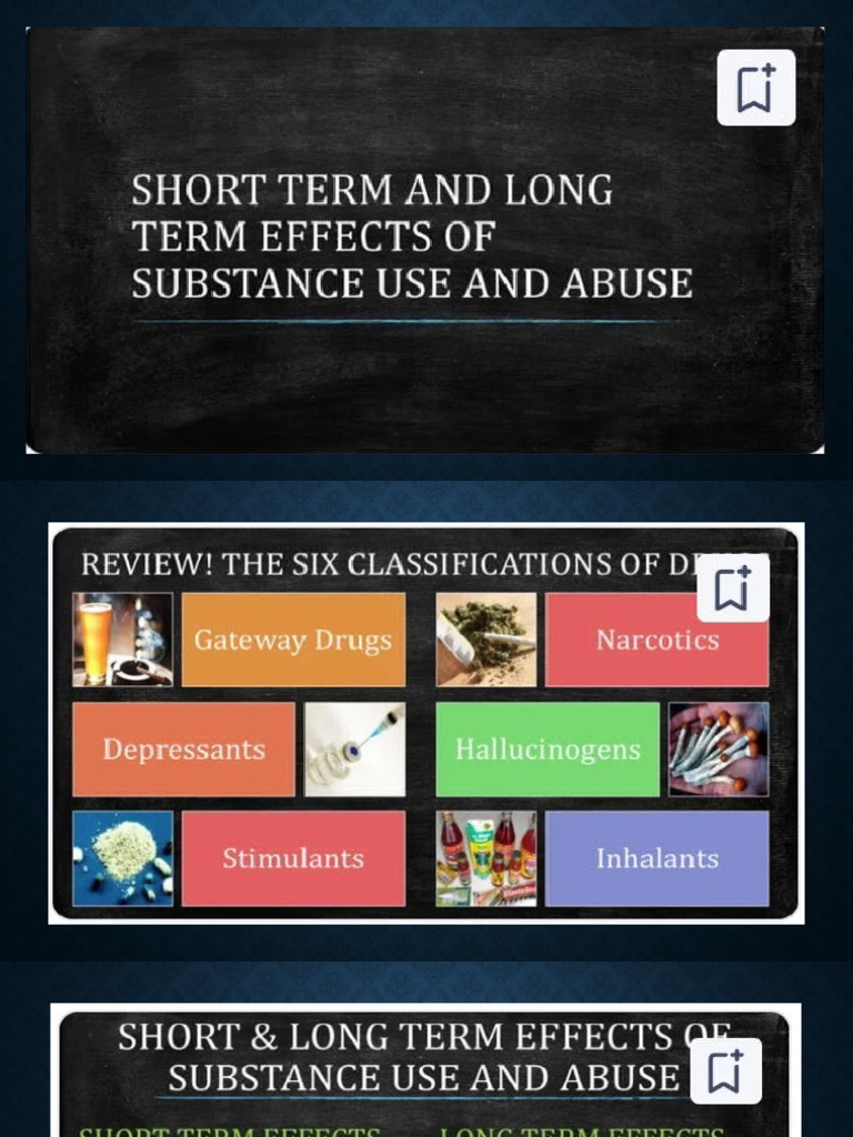Long Termand Short Term Effects of Substance Use and Abuse | PDF