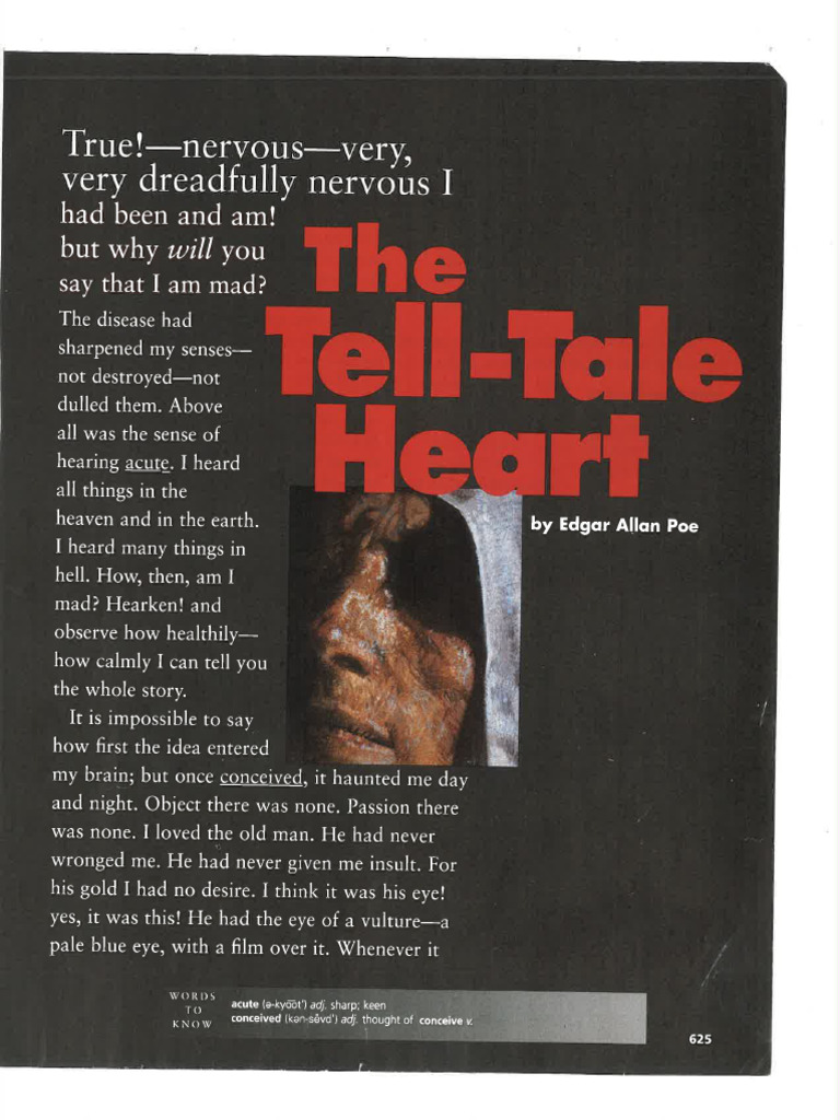 The Tell Tale Heart by Edgar Allan Poe | PDF