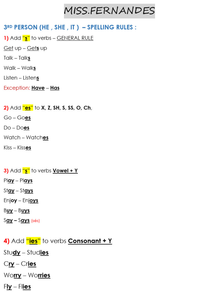 3rd Person Rules | PDF