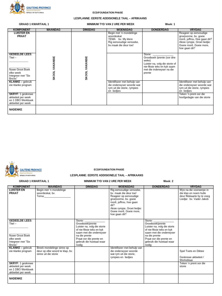 FAL Plan | PDF