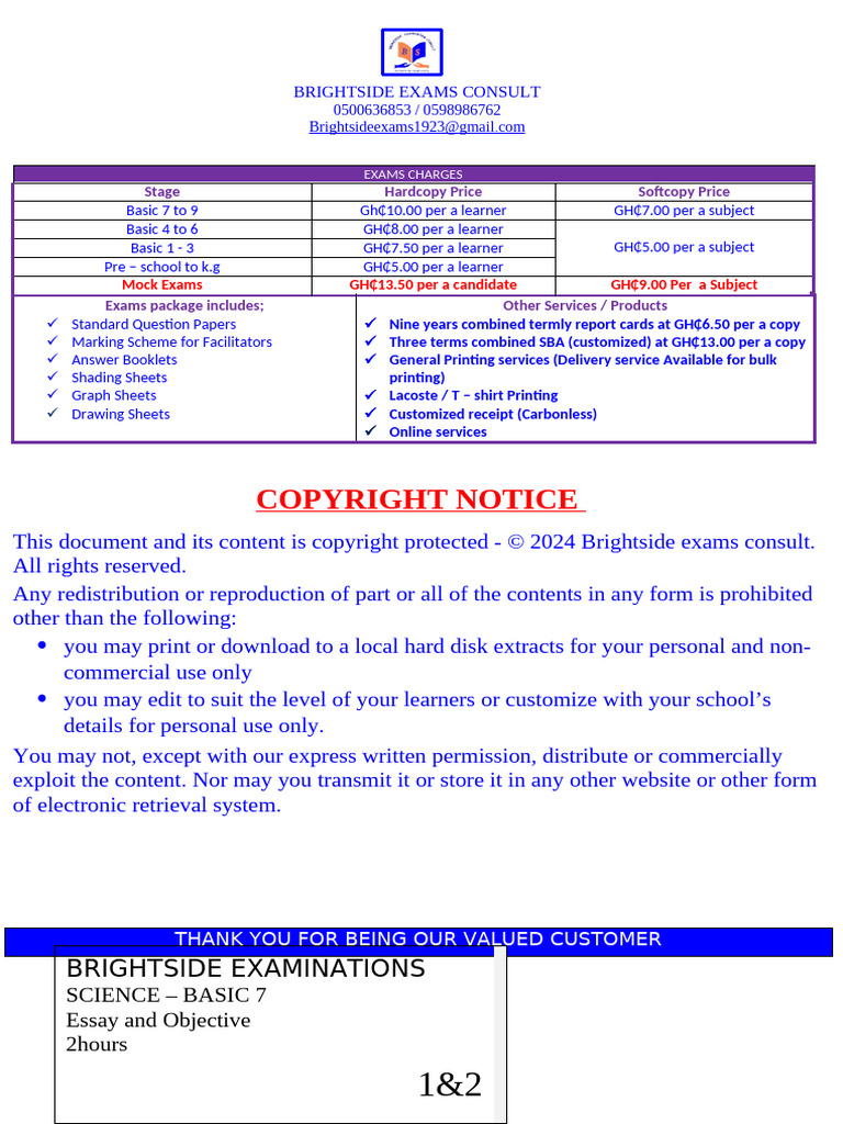 b7 Science T1e - December, 2024 | PDF | Digestion | Glucose