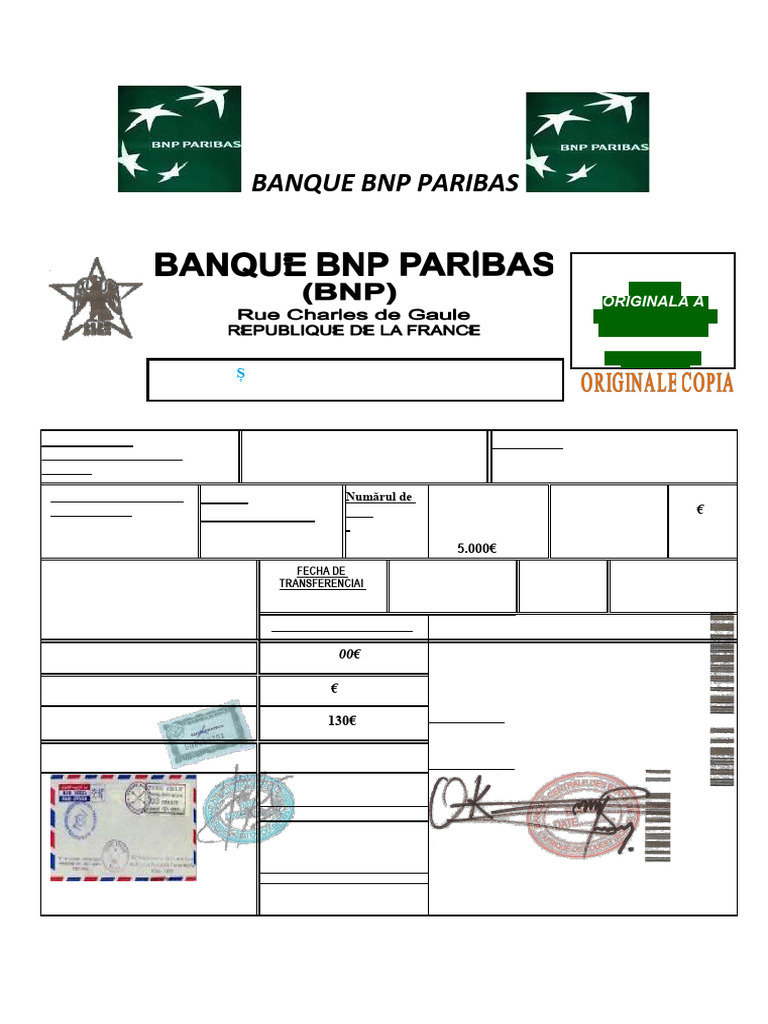 Bordereau Vintea Marius 2 | PDF | Bancario | Tecnología financiera