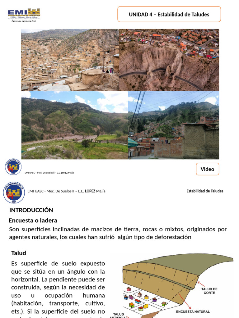 Estabilidad de Taludes: Análisis y Seguridad | PDF | Arrastrar (Física ...