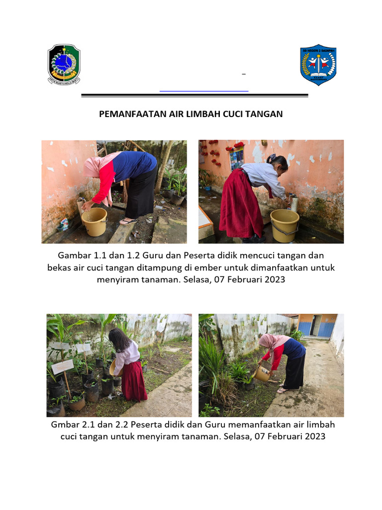 Pemanfaatan Air Limbah Cuci Tangan | PDF