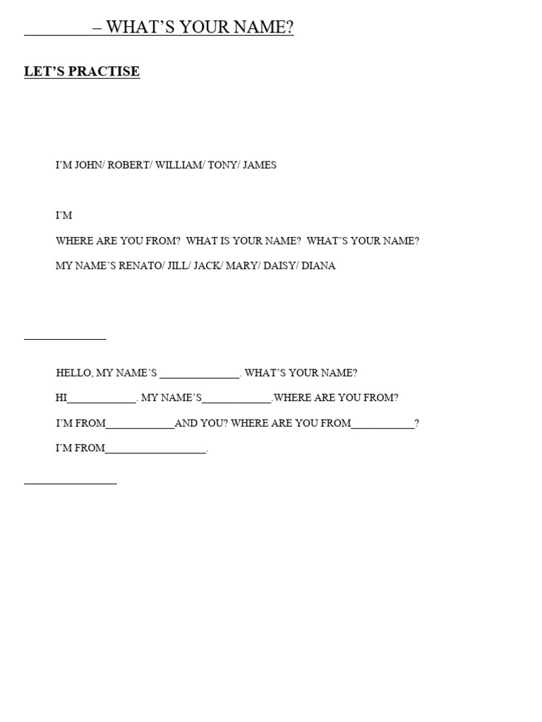 Lets Pratice - Unit 1 To 5 | PDF | Classroom | Youth