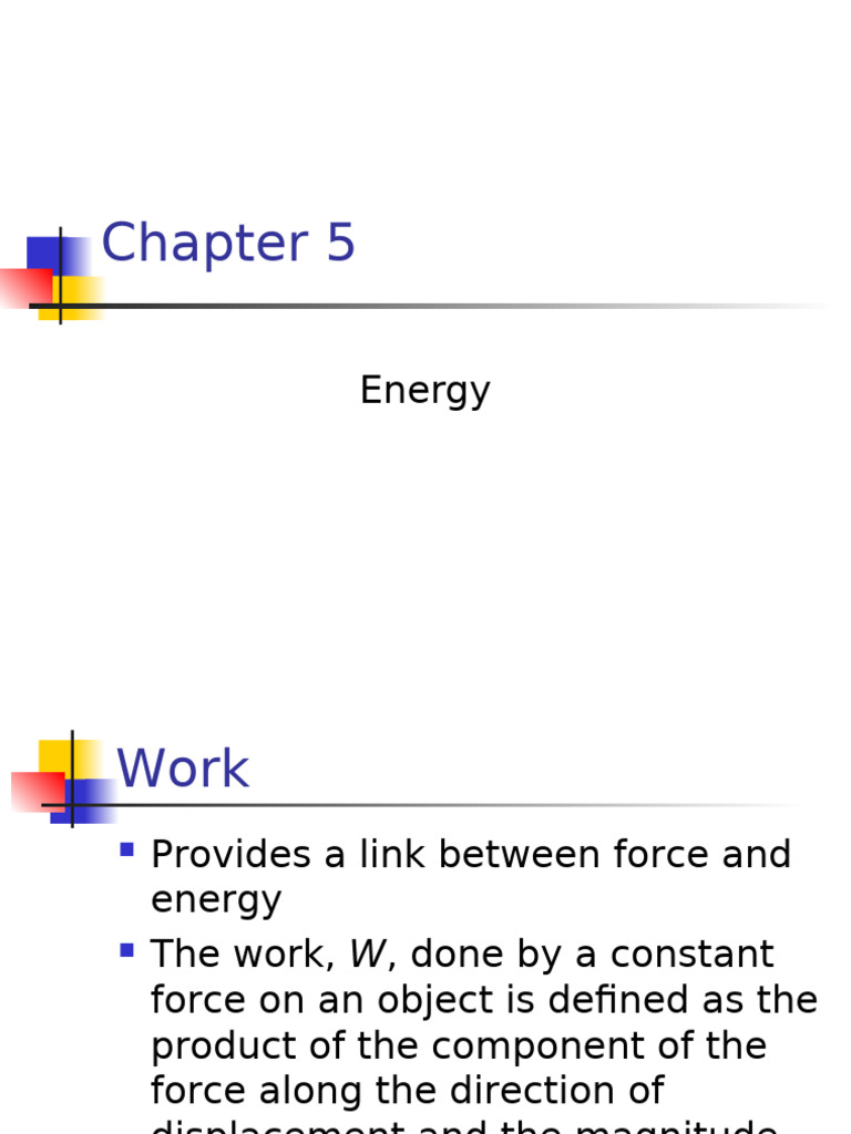 AbdulSaeed 2986 20890 4 Chapter05-Energy | PDF | Force | Potential Energy