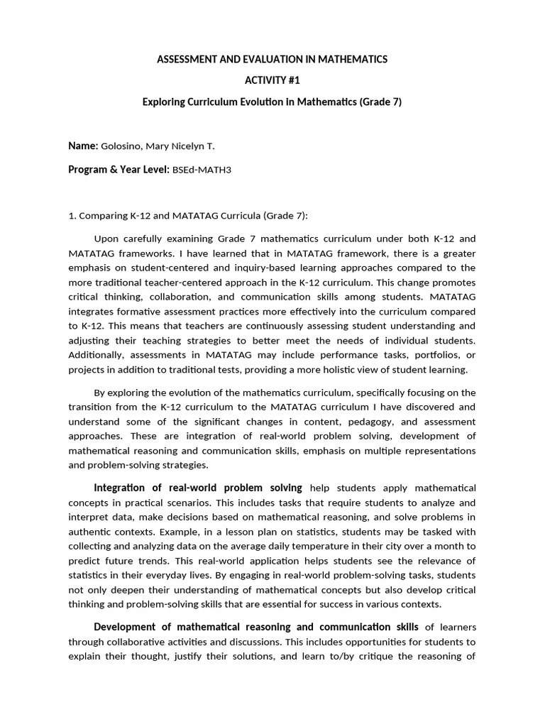 Transition From k-12 Curriculum To Matatag Curriculumn | PDF | Educational Assessment ...