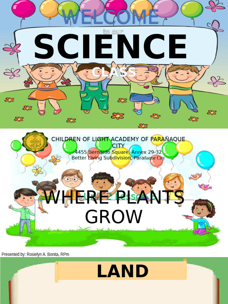 Where Plants Grow: Lesson 3 Guide | PDF