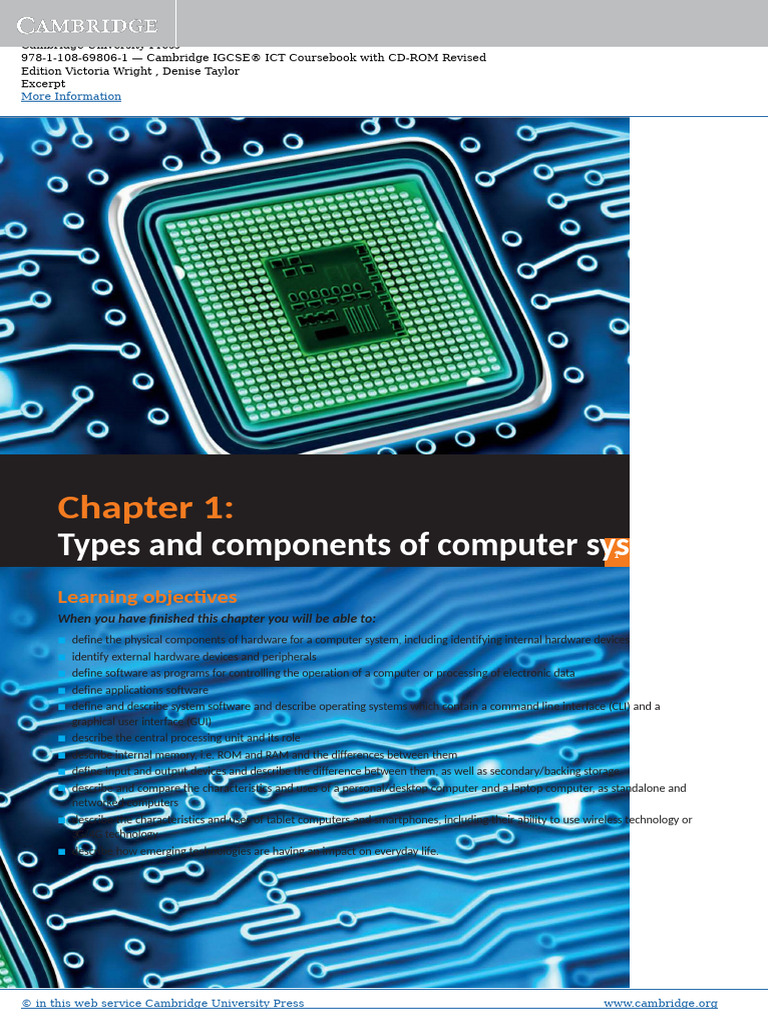 Ict Book Cambridge 0417 | PDF | Graphical User Interfaces | Computer Hardware