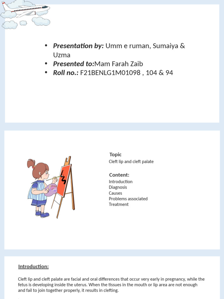 Cleft Lip and Cleft Palate | PDF | Medical Specialties | Diseases And Disorders