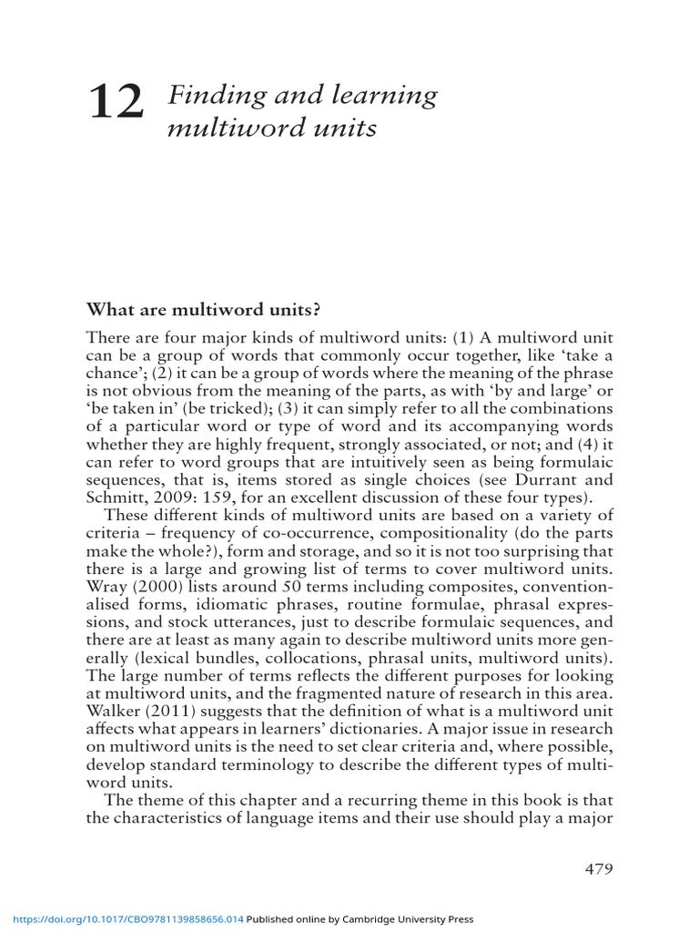 finding-and-learning-multiword-units | PDF | Word | Vocabulary