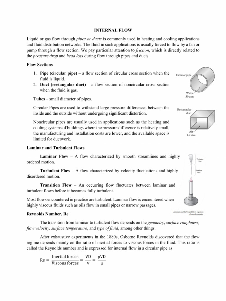 Scanned Copy Chapter 8 Internal Flow | PDF
