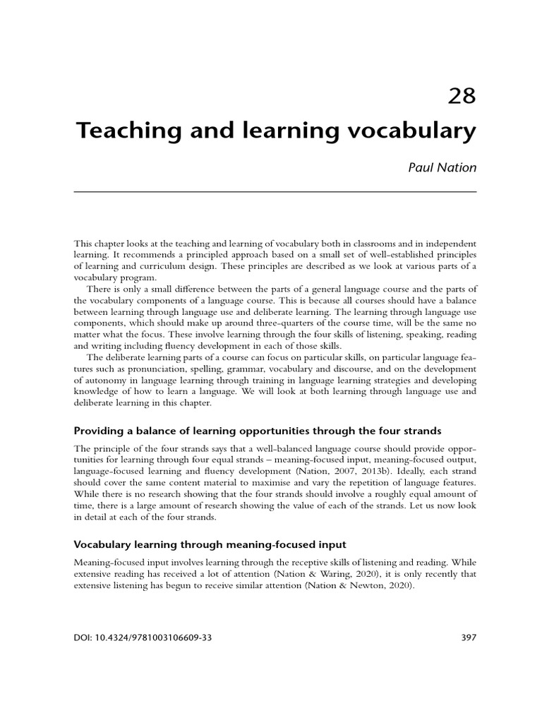 Teaching and learning grammar | PDF | Vocabulary | Language Acquisition