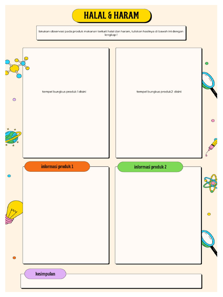 LKPD Halal Haram | PDF