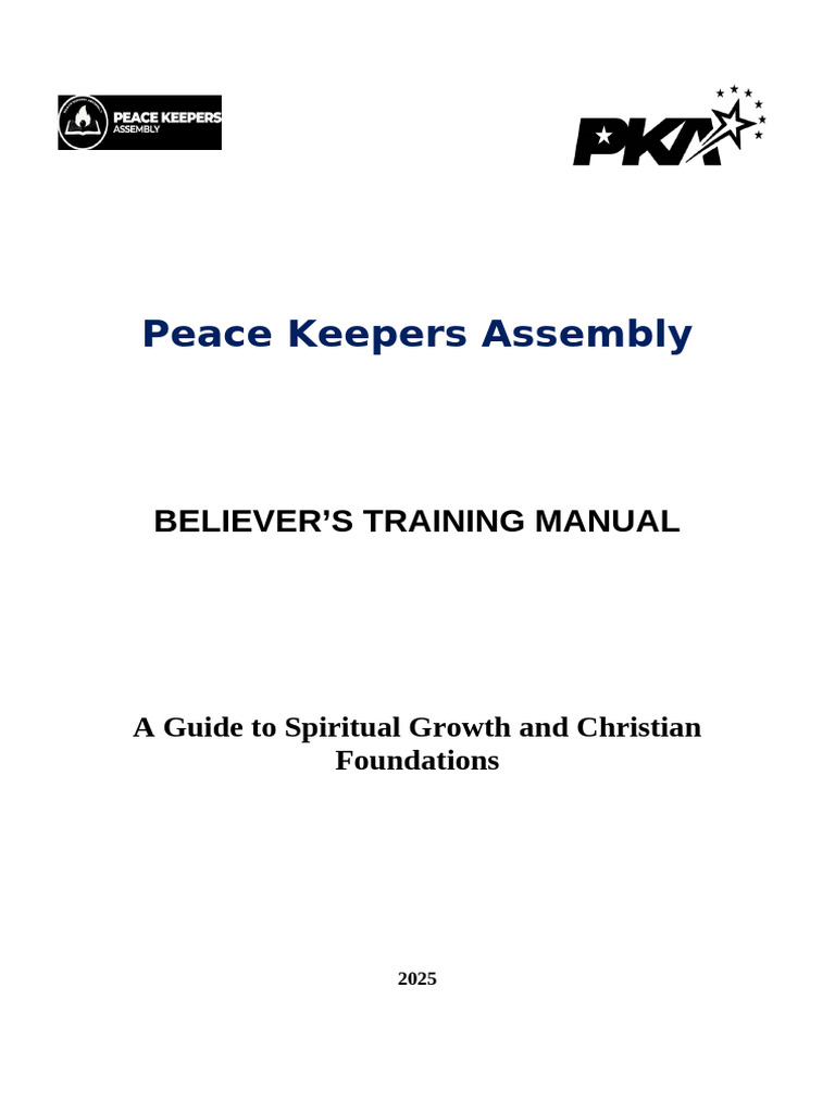Training Manual For New Converts | PDF | Baptism | Salvation