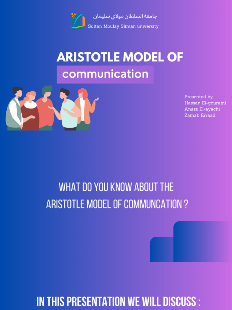 Aristotle Model of Communication 20240313 004220 0000 | PDF