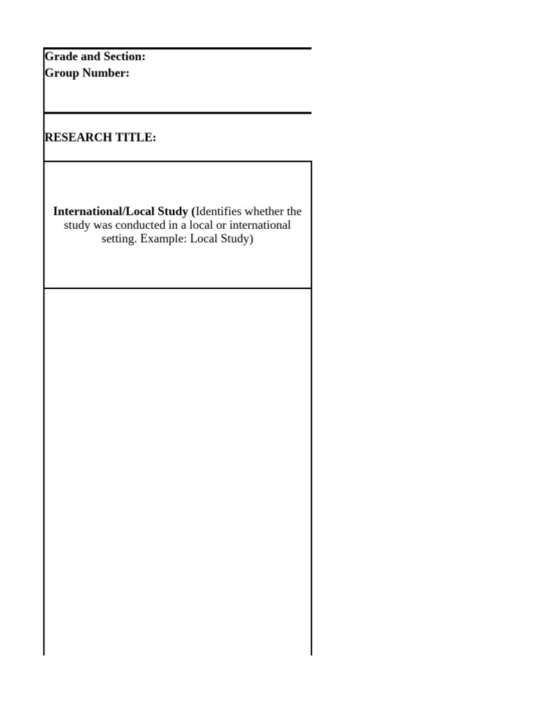 matrix template | PDF | Qualitative Research | Learning