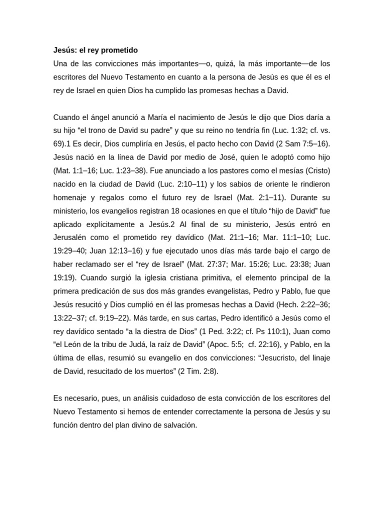 Pacto Davidico.. | PDF | Jesús | David